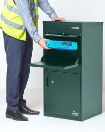Extra Large Front & Rear Access Green Smart Parcel Box