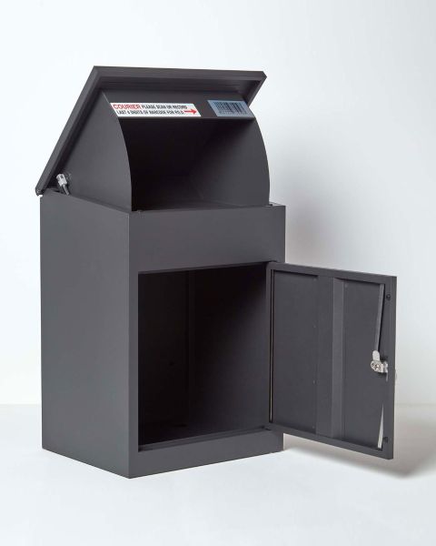 Medium Front Access Dark Grey Smart Parcel Box