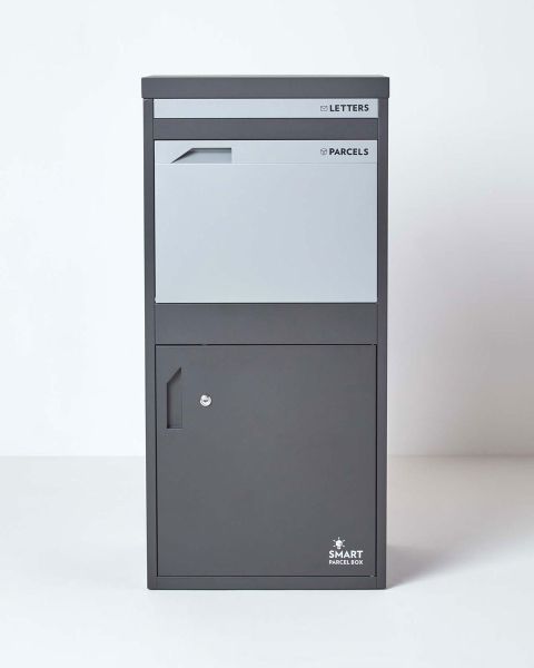 Extra Large Front & Rear Access Dark Grey Smart Parcel Box