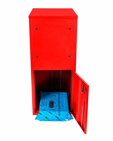 Extra Large Front & Rear Access Red Smart Parcel Box