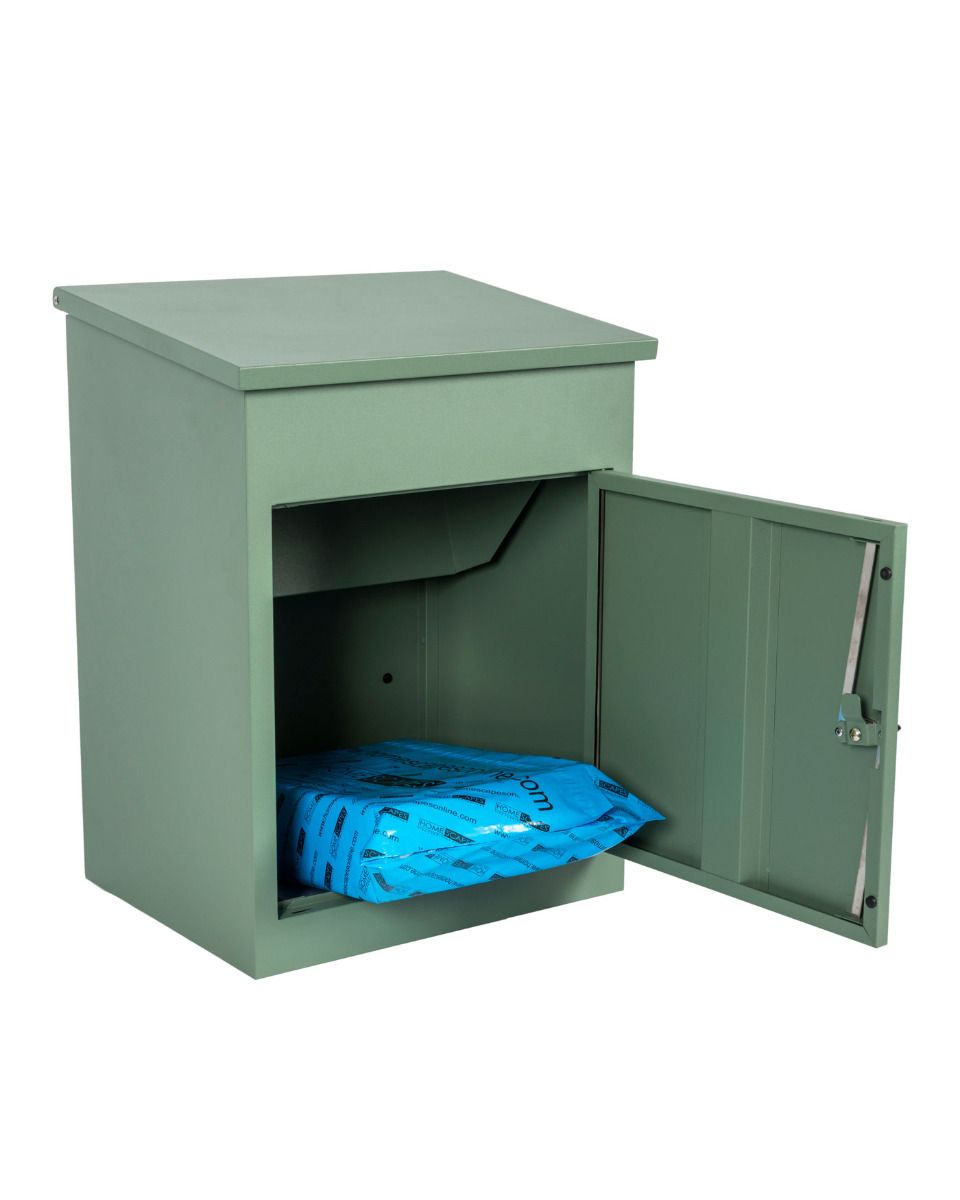 Medium Front Access Green Smart Parcel Box
