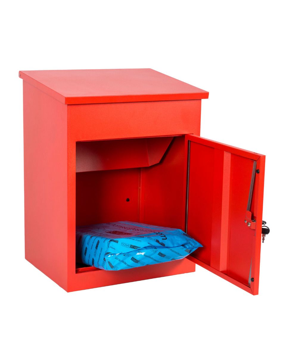 Medium Front Access Red Smart Parcel Box