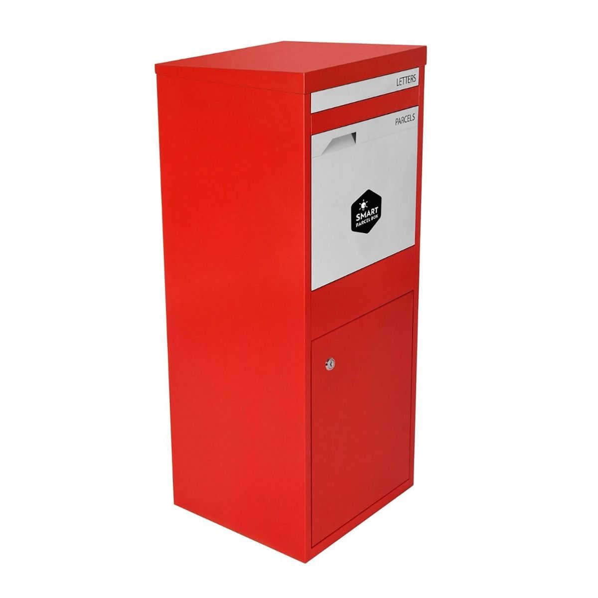 Large Front & Rear Access Red Smart Parcel Box