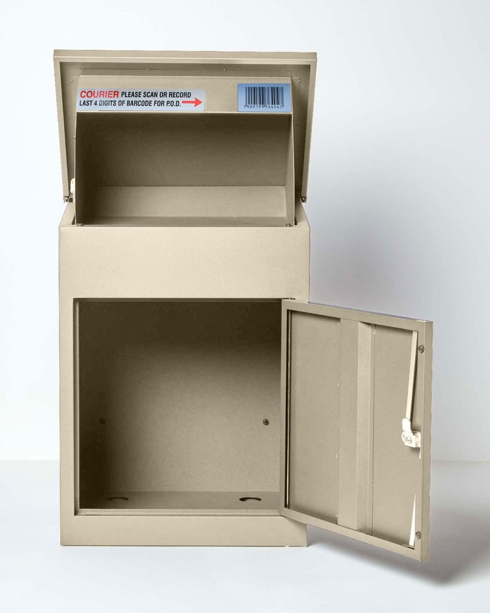Medium Front Access Cream Smart Parcel Box