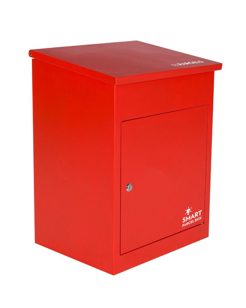 Medium Front Access Red Smart Parcel Box