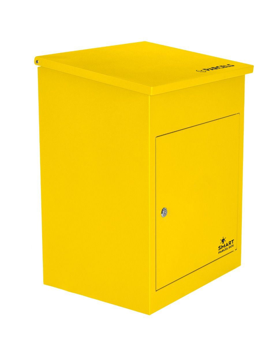 Medium Front Access Yellow Smart Parcel Box