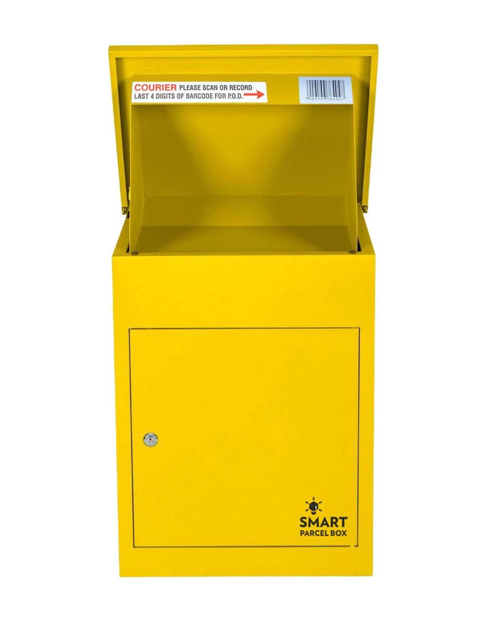 Medium Front Access Yellow Smart Parcel Box