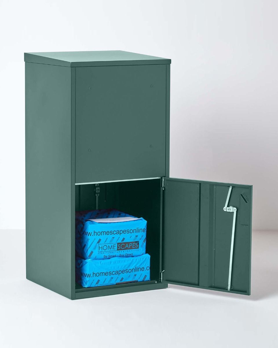 Extra Large Front & Rear Access Green Smart Parcel Box